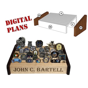 Wall Mounted Rotating Challenge Coin Display / Rotating Challenge Coin ...