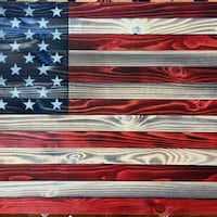 DIY Waving Wood American Flag - Digital Build Plans / Woodworking / How ...
