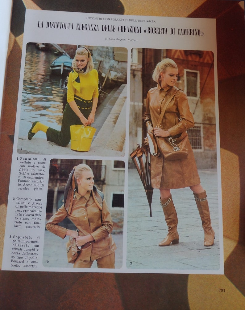 Specchio D'oro Vintage Italian Fashion Rare Magazine 1967 - Etsy