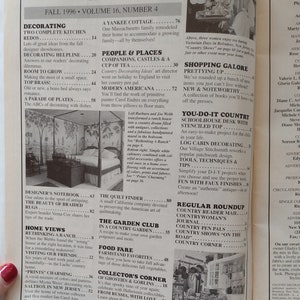 Country Decorating Ideas Magazine 1996 Perfect Read for Country ...