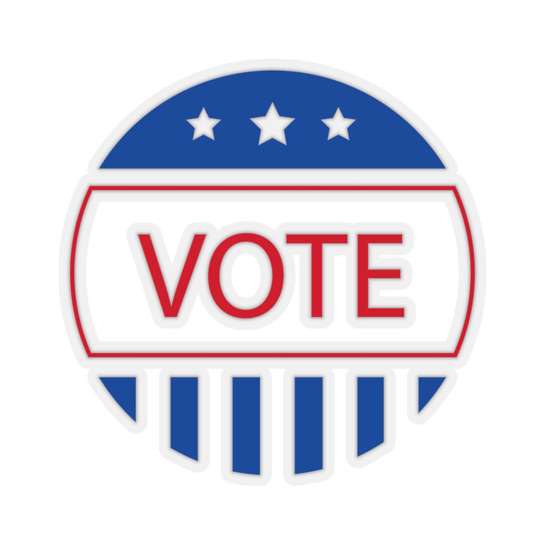 VOTE Stickers, Right to Vote, 2024 Election Stickers, Red White & Blue ...