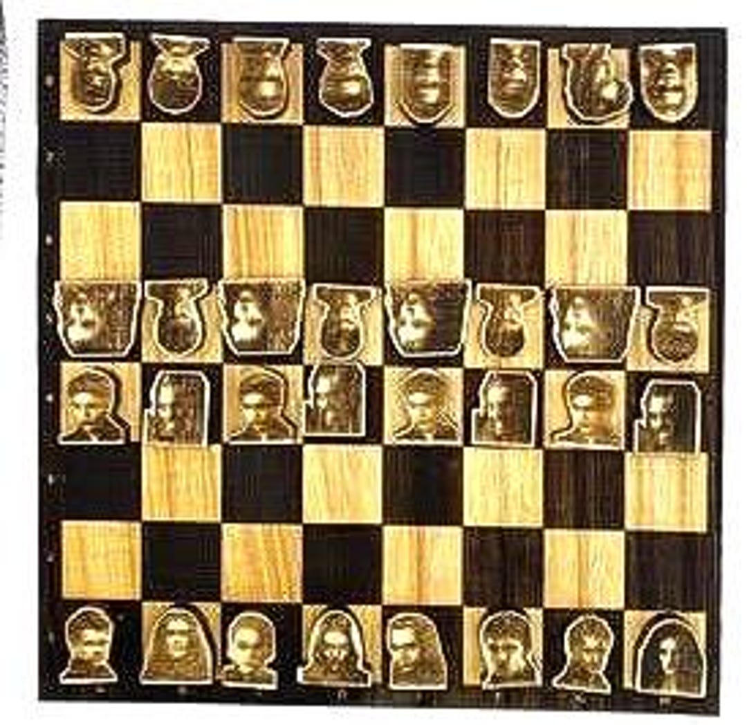 Twilight Chess Set, Handmade, Laser Engraved and Cut, Cullens, Wolves ...