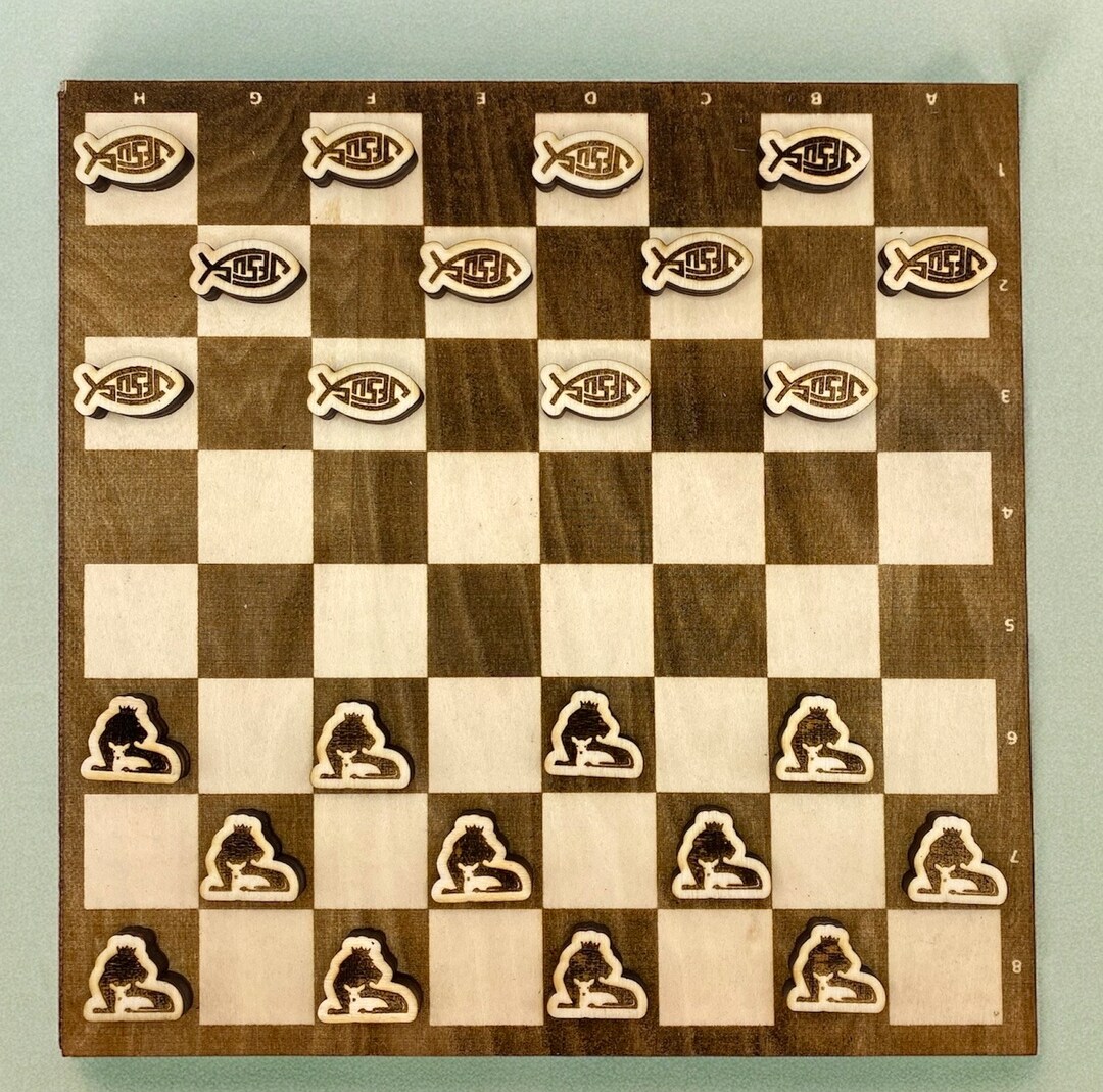 Wooden Checkers Game / Christian / Jesus / Gifts / Bible/ Birthdays ...