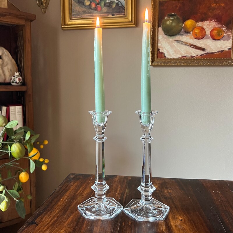 Crystal Tall Candlesticks - Etsy