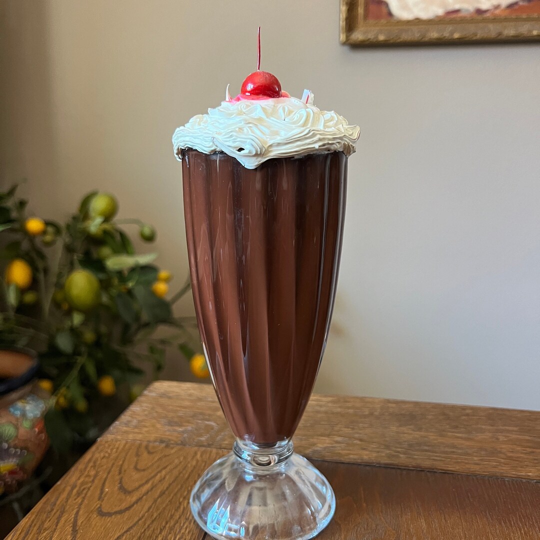 Chocolate Milkshake Statue Figurine Display Art Diner 50s Novelty - Etsy