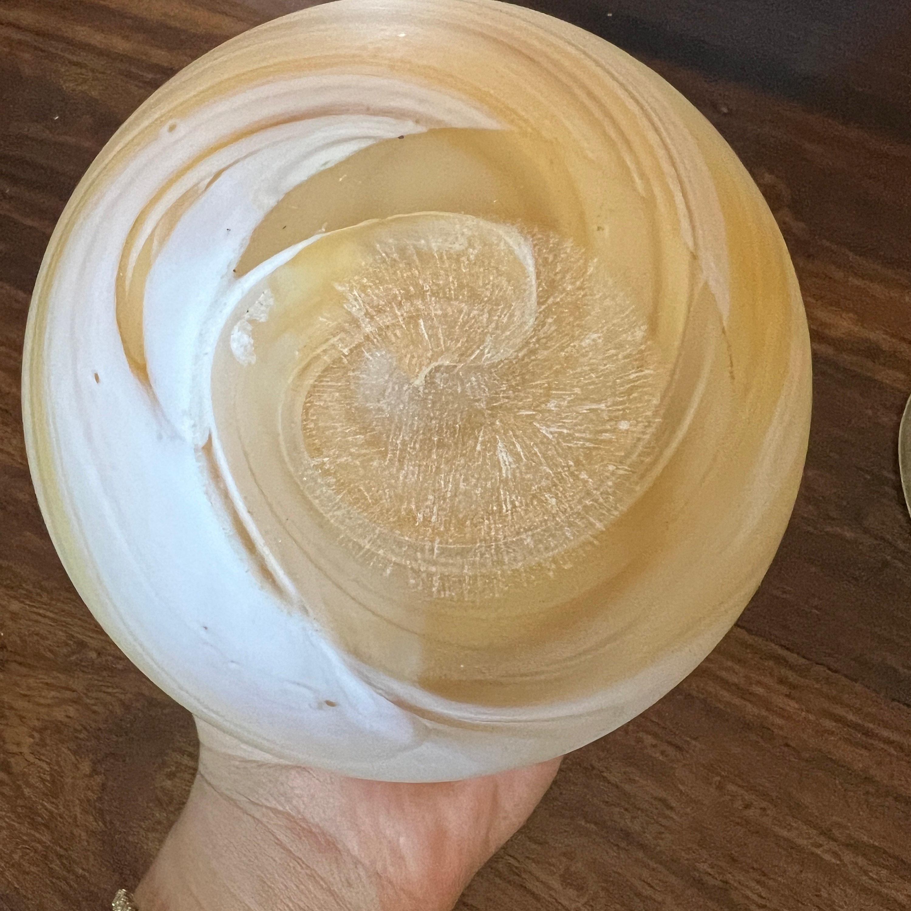 Marbled Tan Slag Glass Style Vase Bohemian Minimalist Neutral - Etsy
