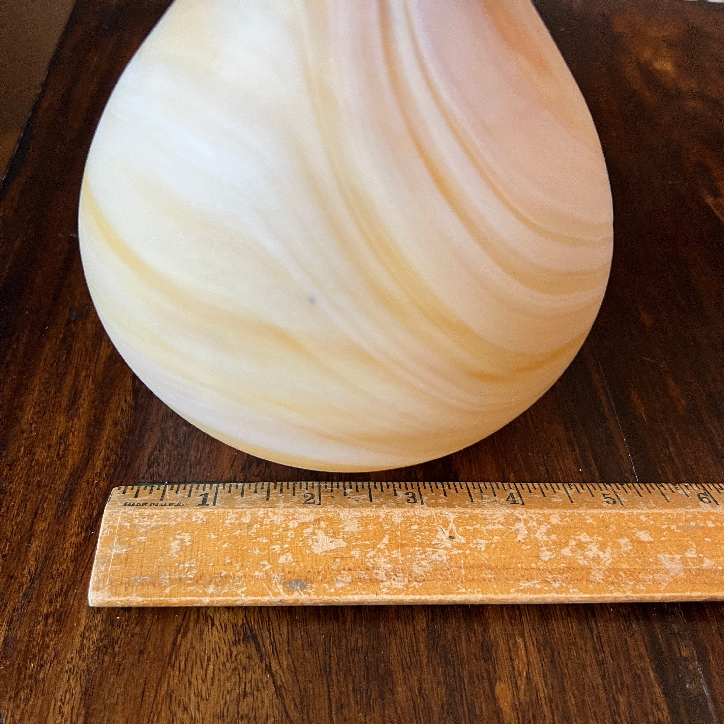 Marbled Tan Slag Glass Style Vase Bohemian Minimalist Neutral - Etsy