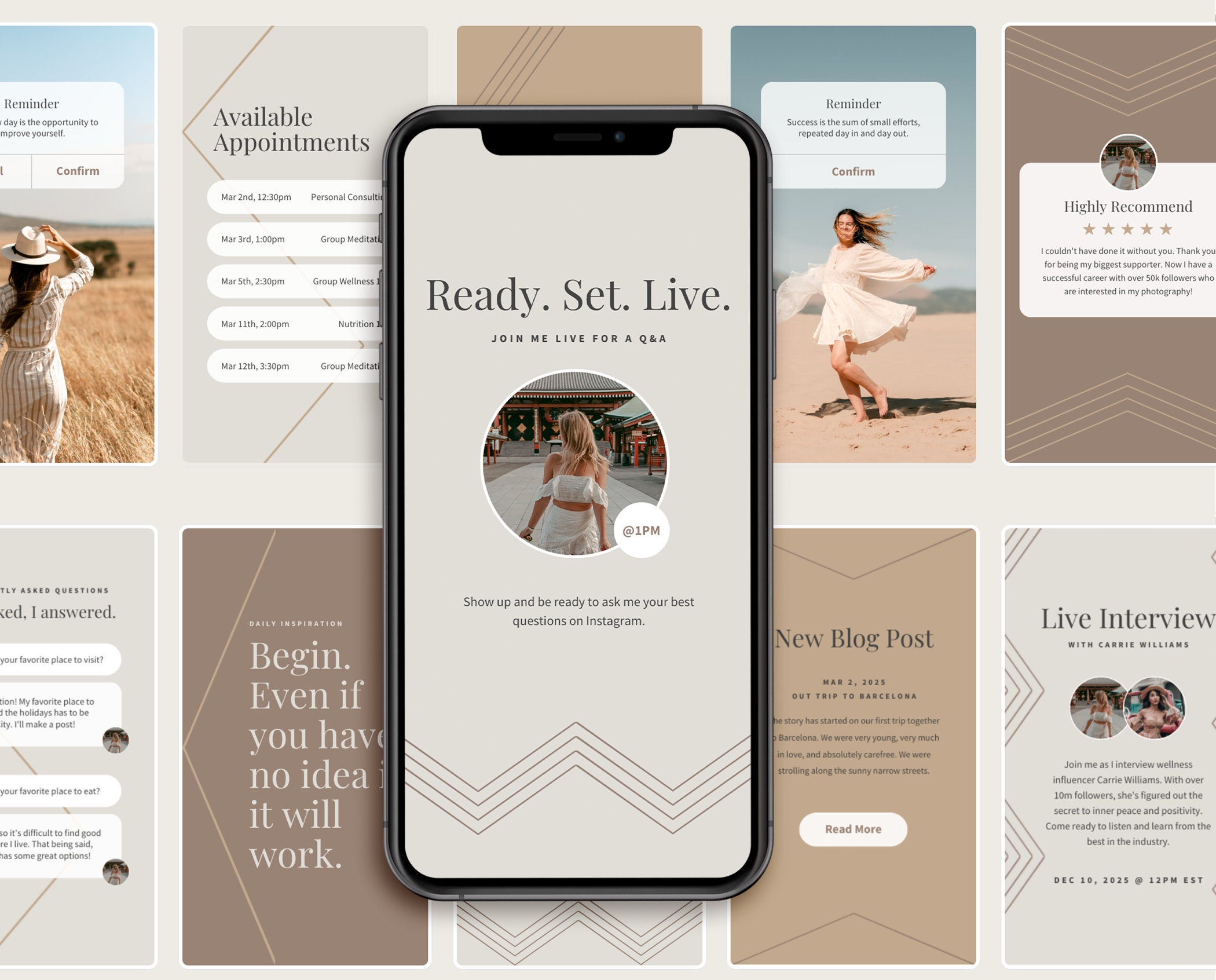 Influencer Instagram Story for Canva / Canva Template for Social Media ...
