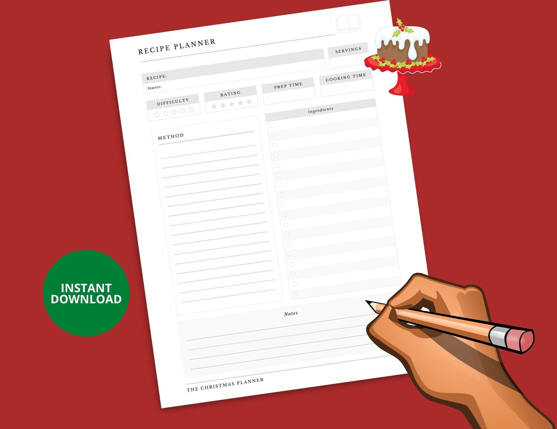 Christmas Party Planner Holiday Party Planner Printable - Etsy