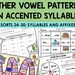 Ambiguous, Diphthong, R-controlled Vowel Patterns in Accented Syllables Bundle | Elementary ...