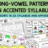 Ambiguous, Diphthong, R-controlled Vowel Patterns in Accented Syllables ...
