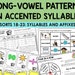 Ambiguous, Diphthong, R-controlled Vowel Patterns in Accented Syllables Bundle | Elementary ...