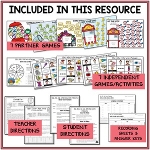 Mixed Short Vowels in CVC Words Games & Activities | Word Family Games ...