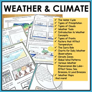Weather & Climate Research Project | Science Notebook for Students ...