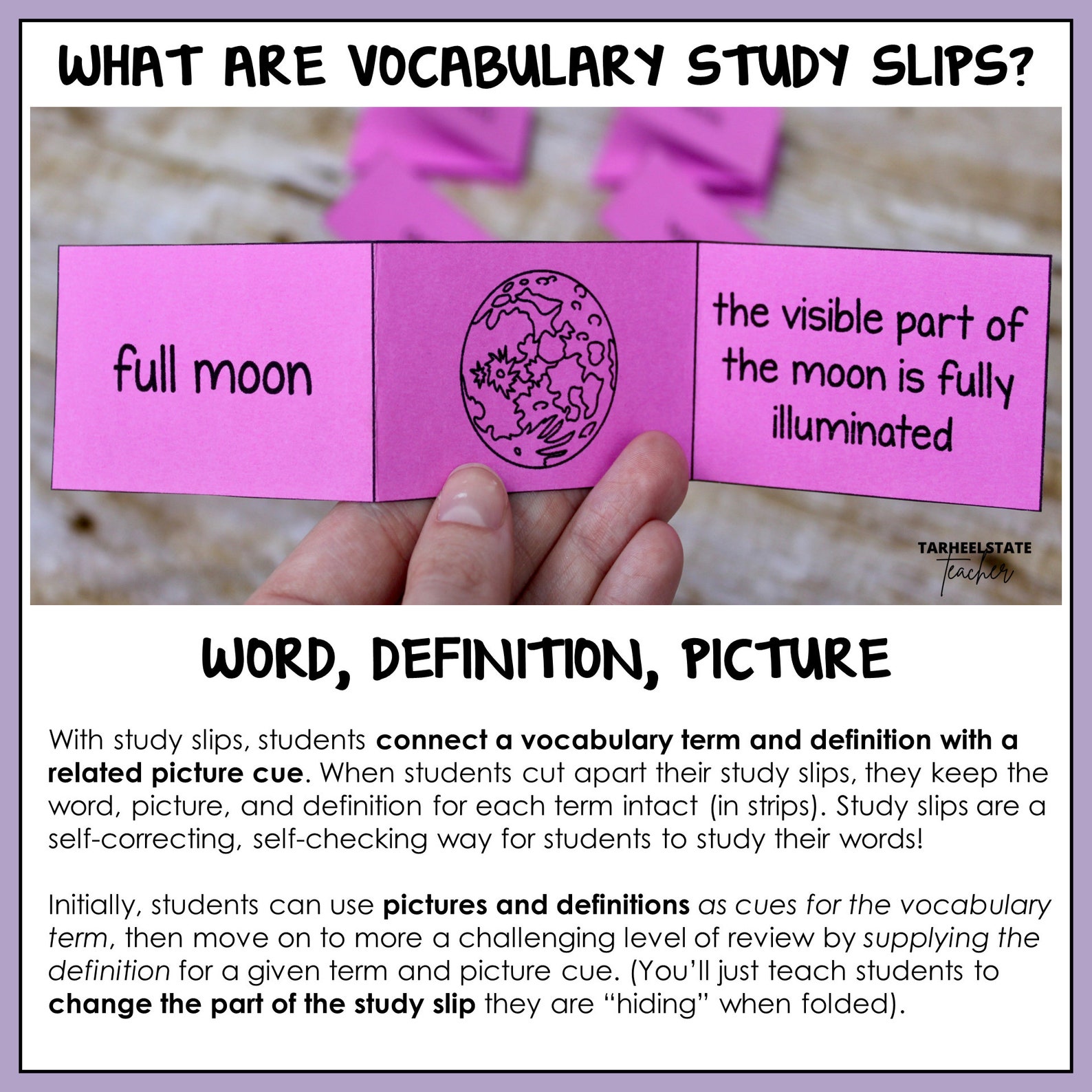 Phases of the Moon Vocabulary and Definition Practice | Vocabulary ...