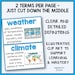 Weather Vocabulary Word Wall Cards, Climate, Science (digital Download ...