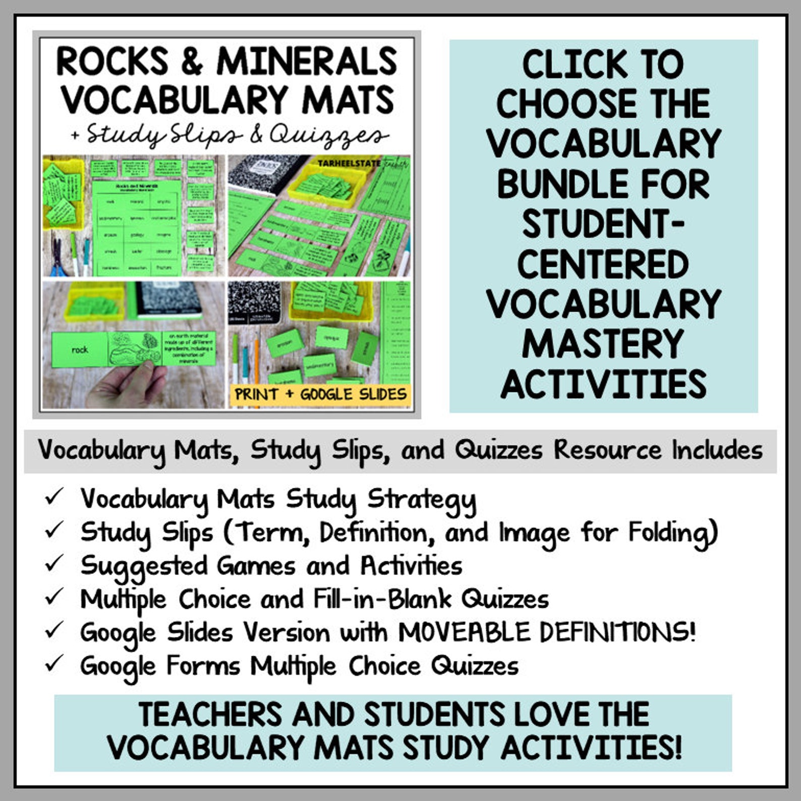 Properties of Rocks and Minerals Definition Posters for Science ...