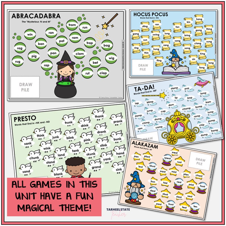 Preconsonantal Nasals Phonics Games | Ng, Mp, Nt, Nk, Nd | CVC Phonics ...