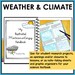 Weather & Climate Research Project | Science Notebook for Students ...