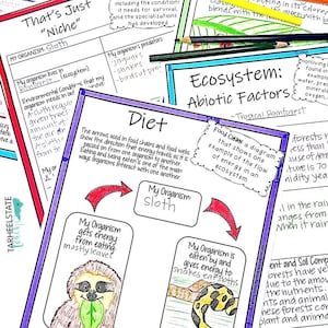 Ecosystem and Biomes Project - Animal Research Graphic Organizers ...