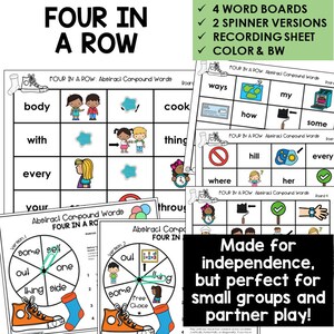 Compound Words Syllables and Affixes Games and Activities Bundle ...