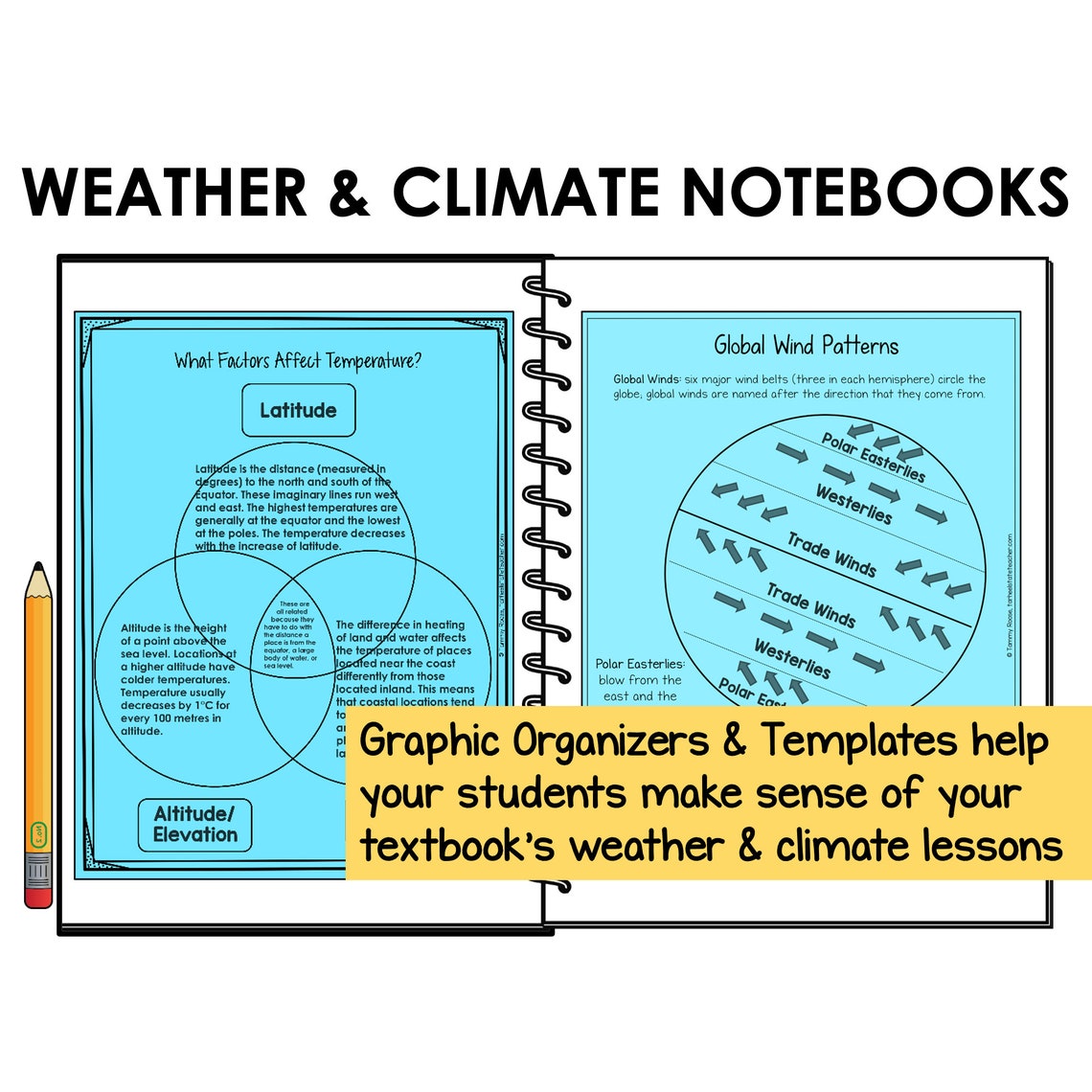 Weather & Climate Research Project | Science Notebook for Students ...