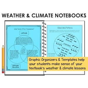 Weather & Climate Research Project | Science Notebook for Students ...