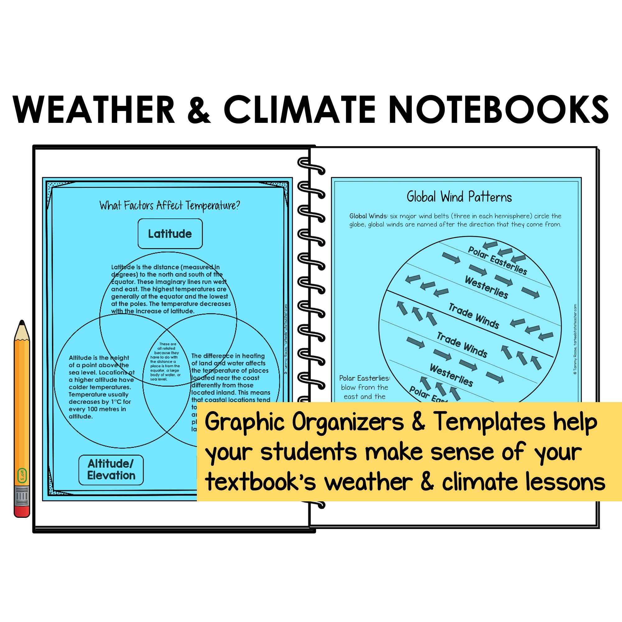 Weather & Climate Research Project | Science Notebook for Students ...