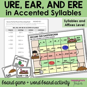 Ambiguous, Diphthong, R-controlled Vowel Patterns in Accented Syllables ...