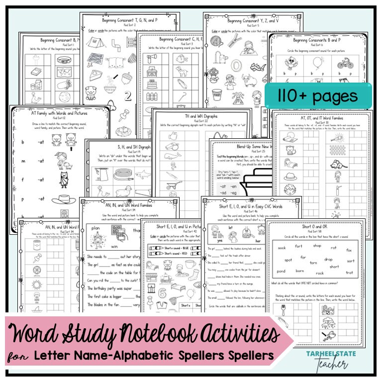 Letter Name Stage Reading and Writing Phonics Spelling - Etsy