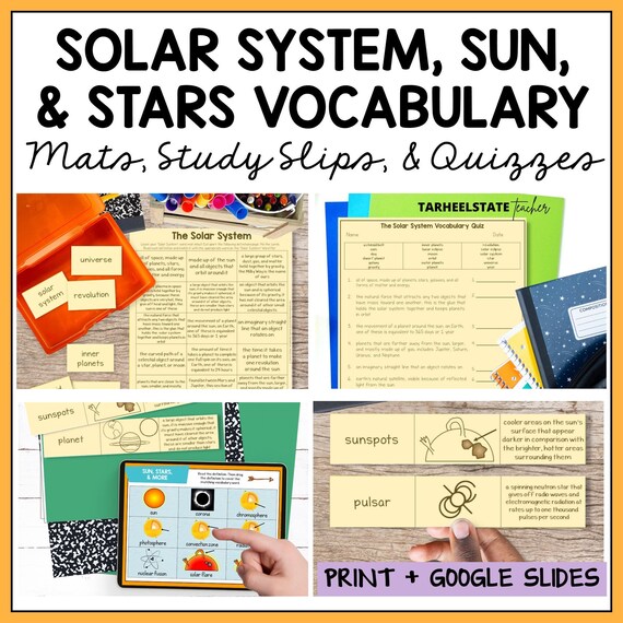 Solar System Vocabulary Definitions
