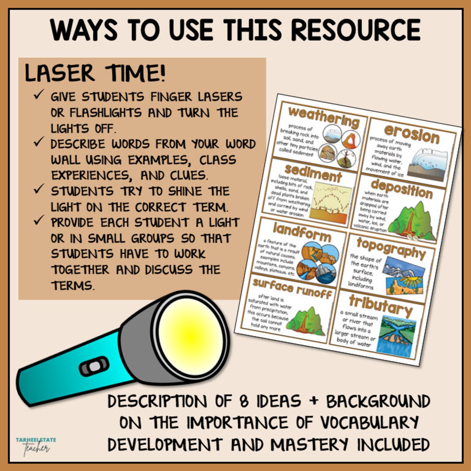 Weathering Erosion Landforms, Science Vocabulary Posters (digital ...