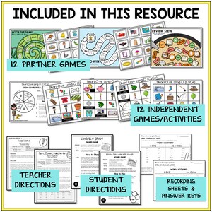 Vowel Sounds Games Bundle | Elementary Phonics, CVC & Cvce (digital ...