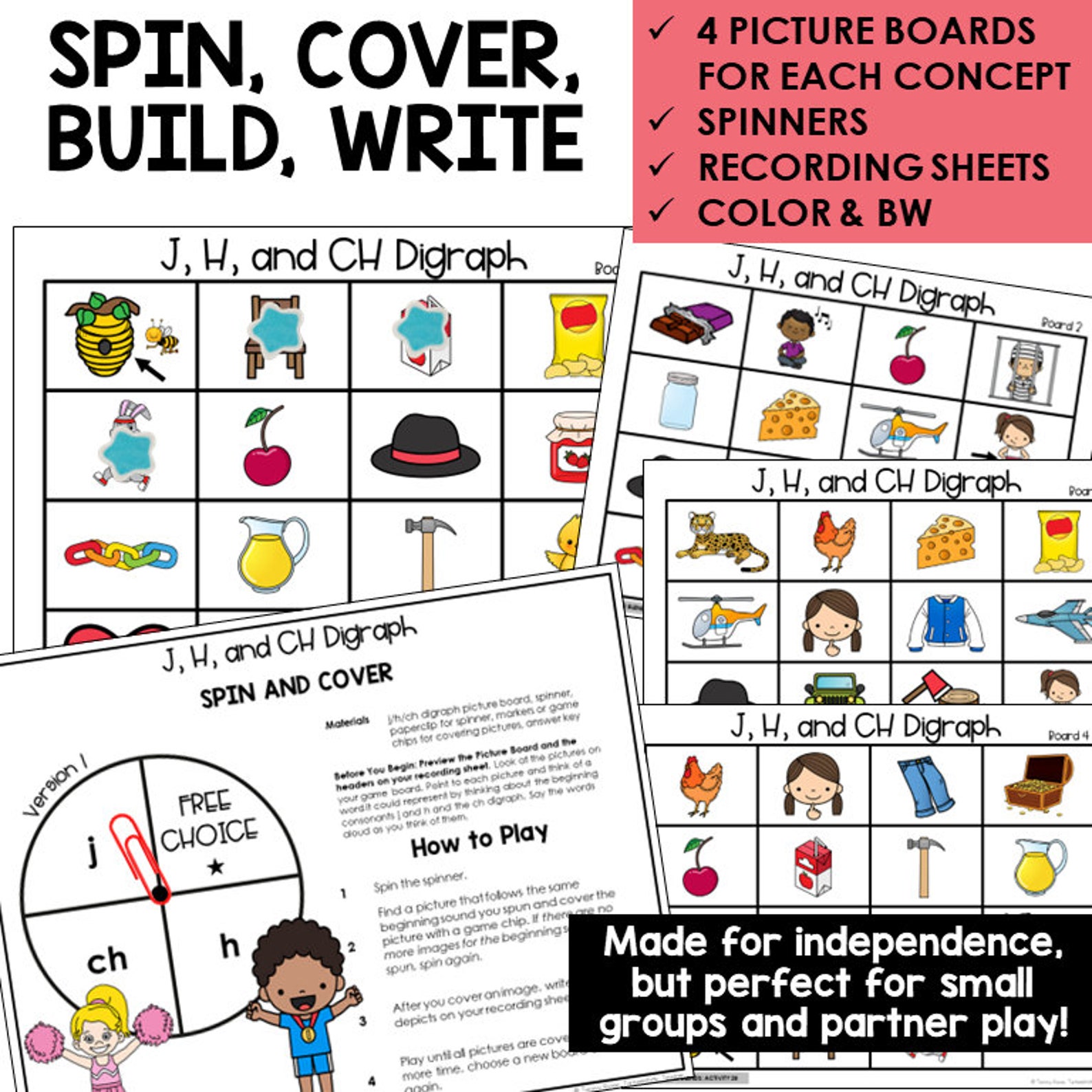 Beginning Digraphs & Blends Phonics Games and Activities Elementary ...