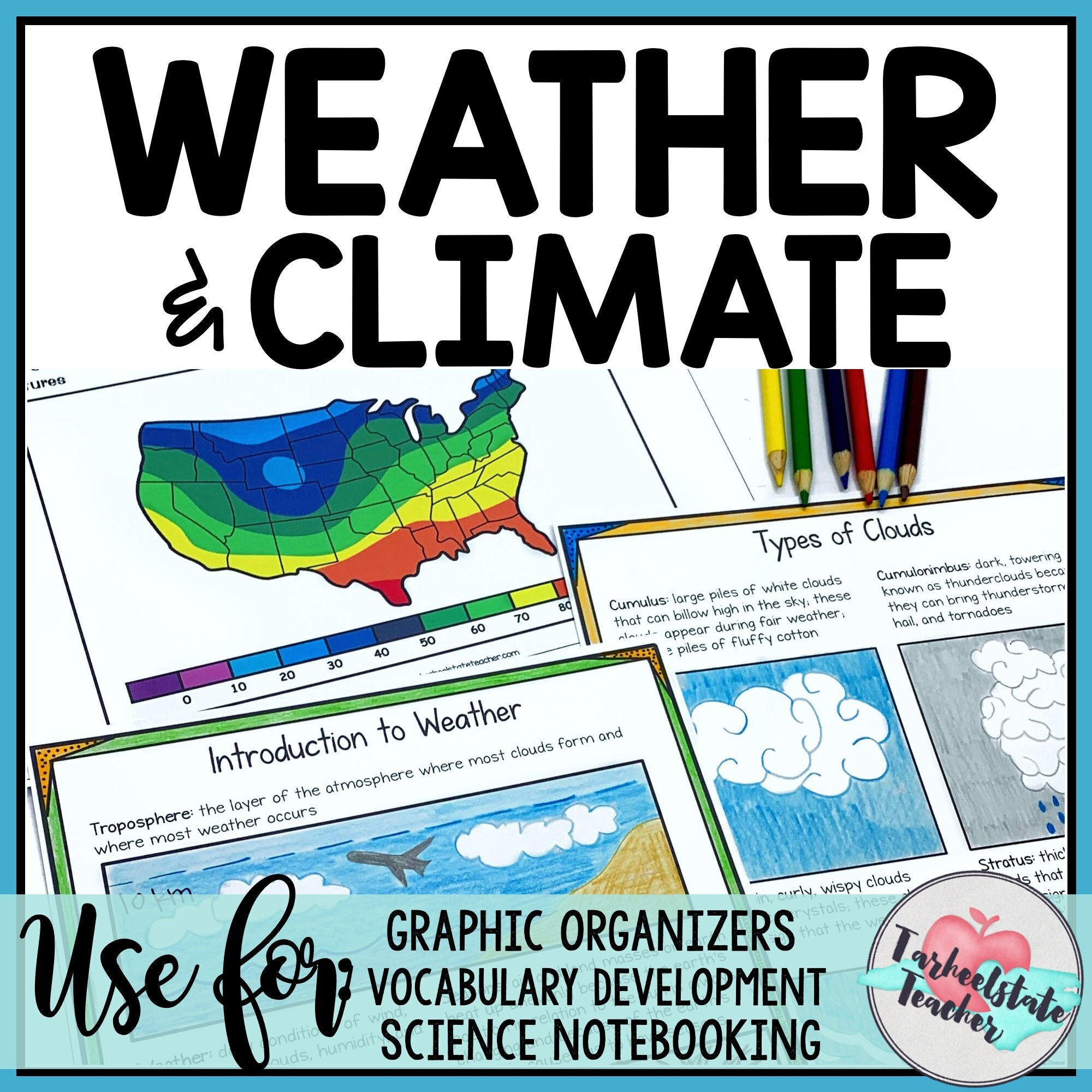Weather & Climate Research Project | Science Notebook for Students ...
