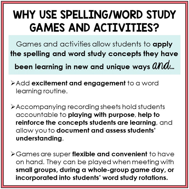 Short Vowel CVC Word Family Games Bundle | Phonics (digital Download ...
