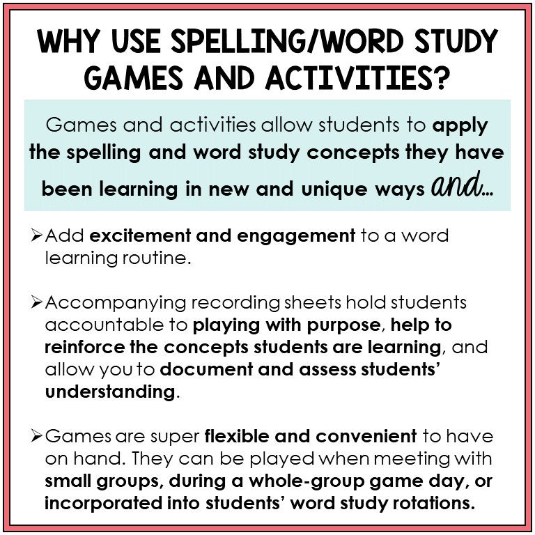 Short Vowel CVC Word Family Games Bundle | Phonics (digital Download ...
