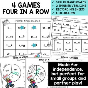 Diphthong & Ambiguous Vowel Games | Within Word Pattern Activities ...