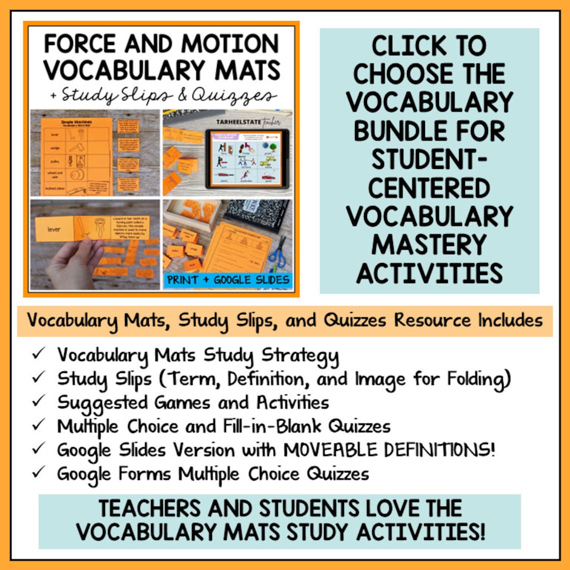 Force and Motion/simple Machines Definition Posters for Science ...