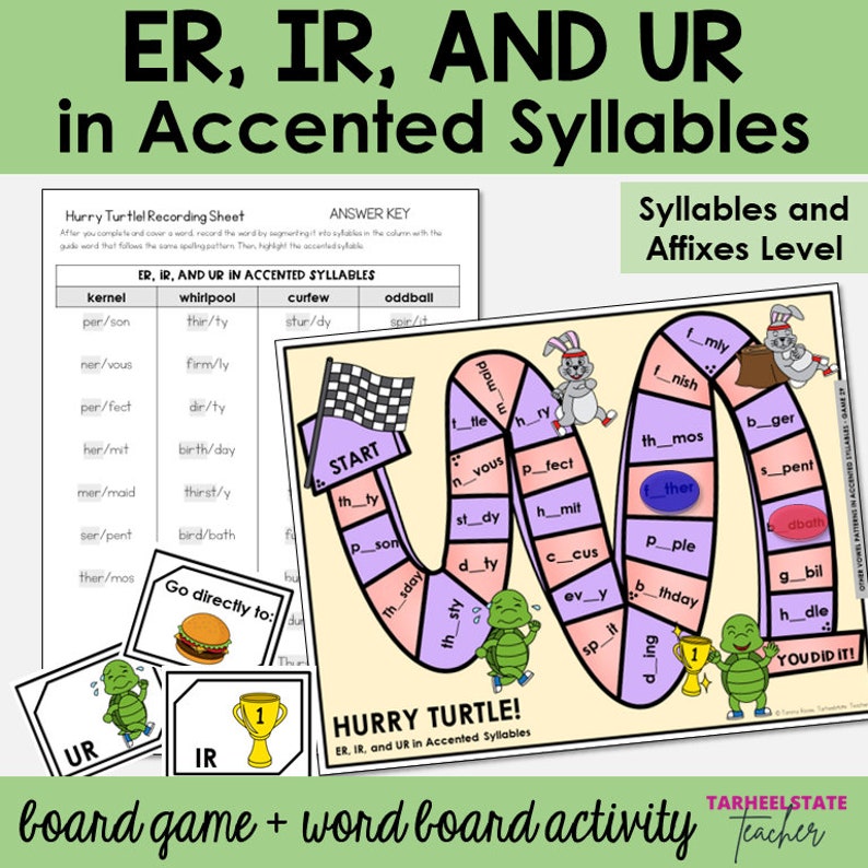 Ambiguous, Diphthong, R-controlled Vowel Patterns in Accented Syllables ...