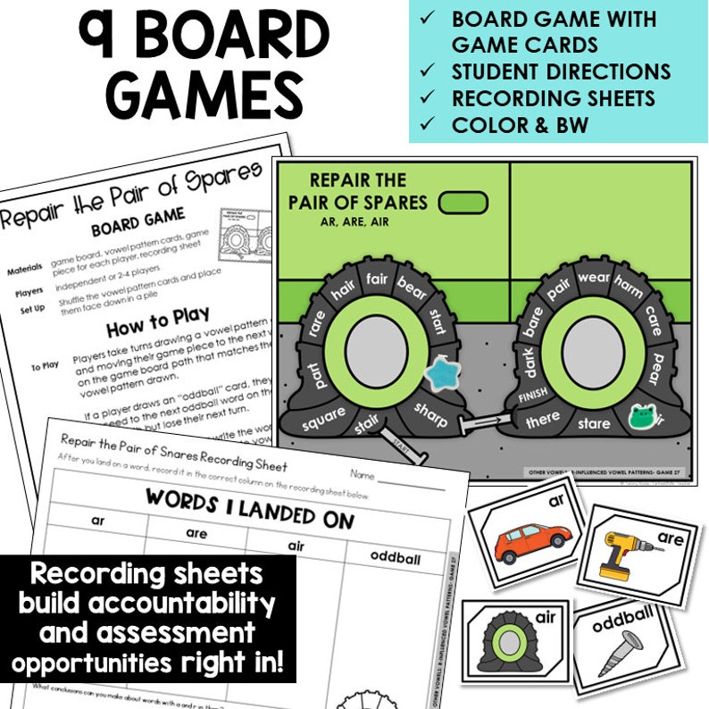 R-controlled Vowel Patterns Bundle Within Word Pattern Activities ...
