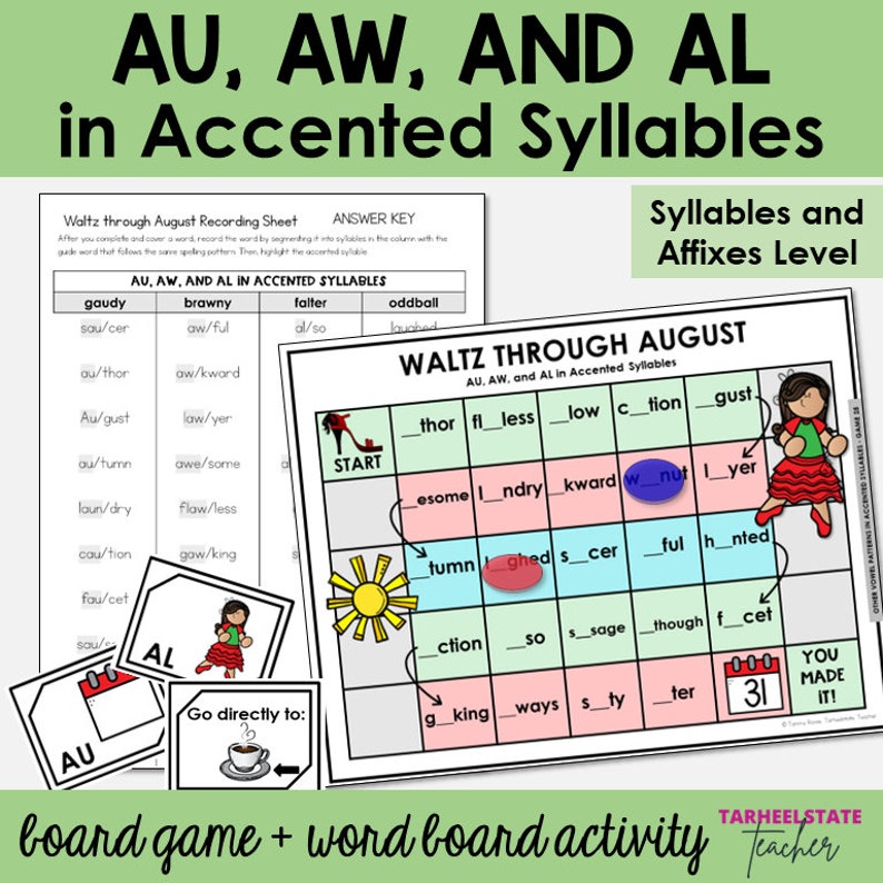 Ambiguous, Diphthong, R-controlled Vowel Patterns in Accented Syllables ...