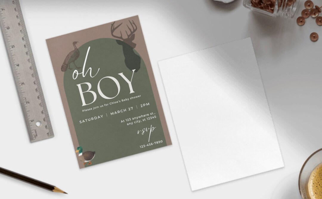 Deer, Duck, and Turkey Baby Shower - Etsy