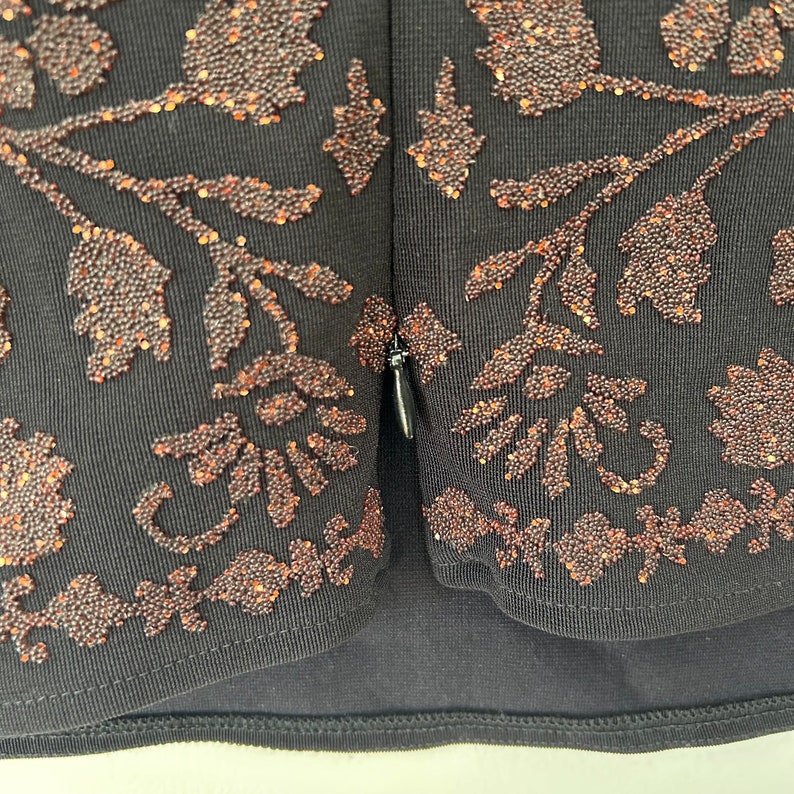 Vintage Cartise Sleeveless Shirt Black Beaded Made in Canada - Etsy