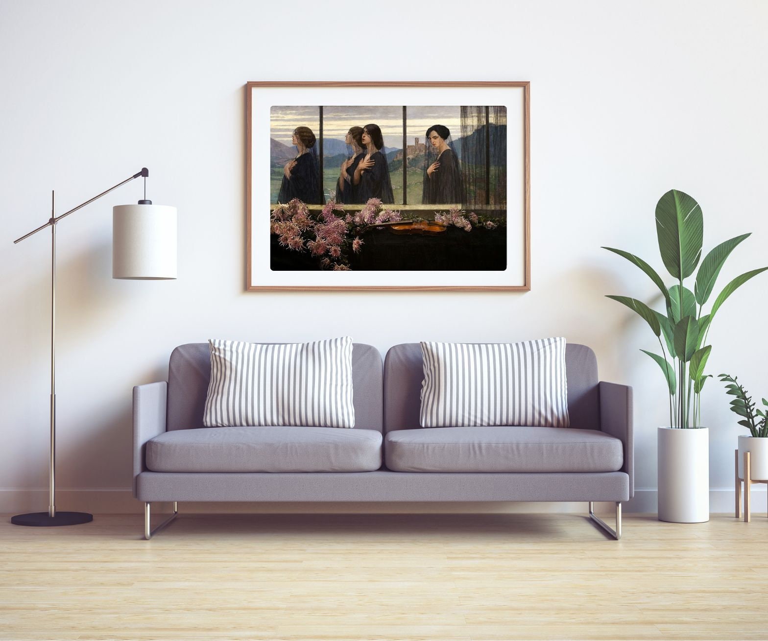 The Four Strings of a Violin, Fine Art Print, Gothic Vintage Painting ...