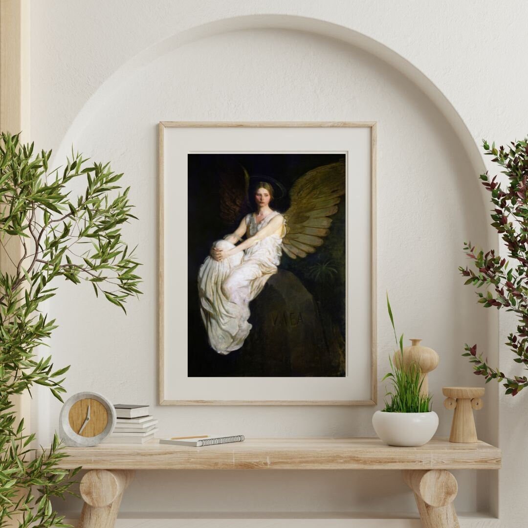Stevenson Memorial, Fine Art Print, Beautiful Angel Painting, Religious ...