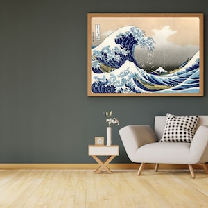 The Great Wave at Kanagawa, Fine Art Print, Beautiful Vintage Artwork ...