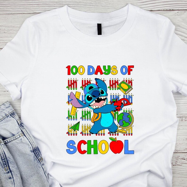 Stitch Back to School Png, First Day of School Cute Stitch Clipart ...