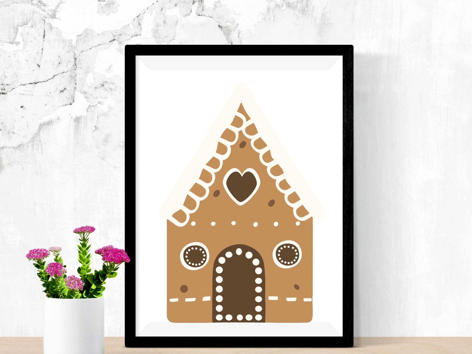 Gingerbread House SVG Clipart, Christmas Silhouette, Winter Holiday ...