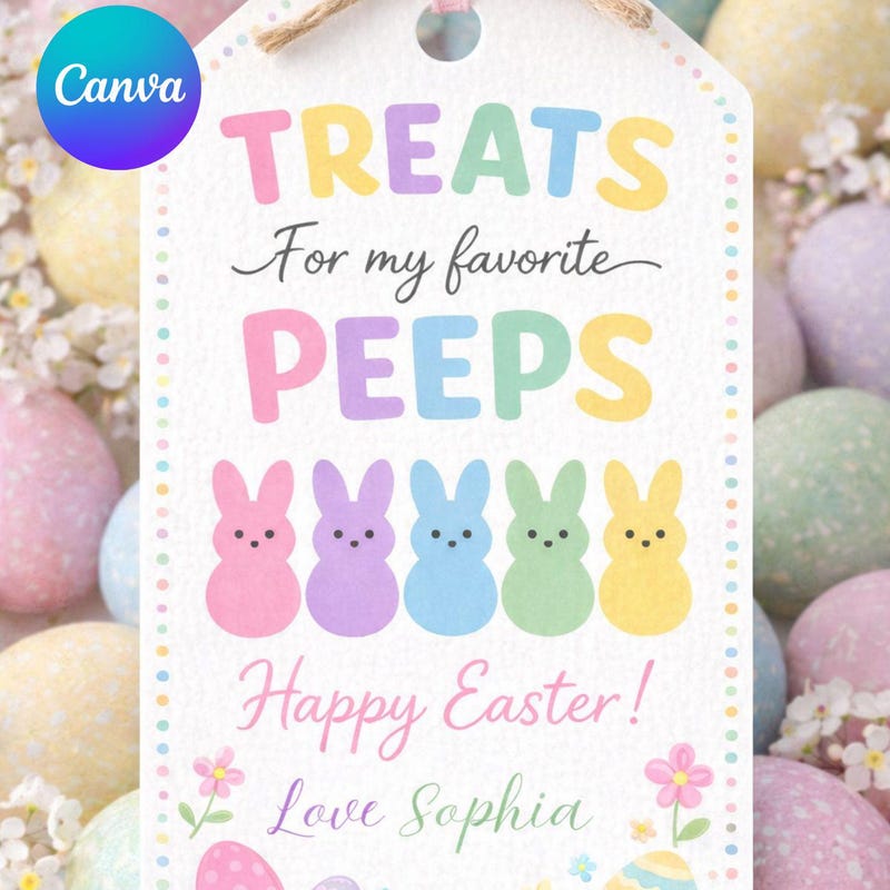 Easter Peep Tags - Etsy